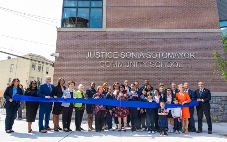 Justice Sonia Sotomayor Cuts Ribbon on New Yonkers School